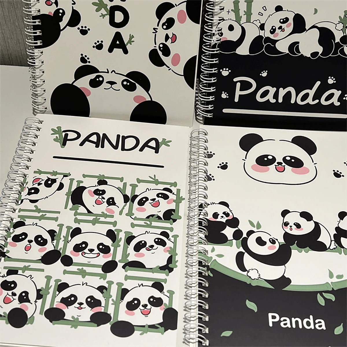4 Red Panda Coil Books Ins Style High Value Thickened Books Horizontal ...