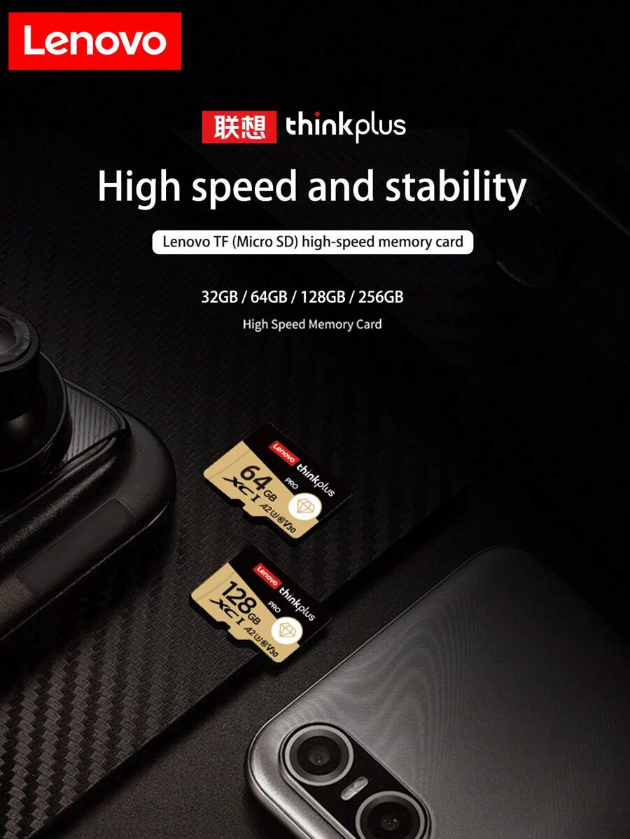 Lenovo Select Micro Sd Geheugenkaart 256 Gb Microsdxc 130 Mbs Full Hd And 4k Uhd Uhs I U3 A2 