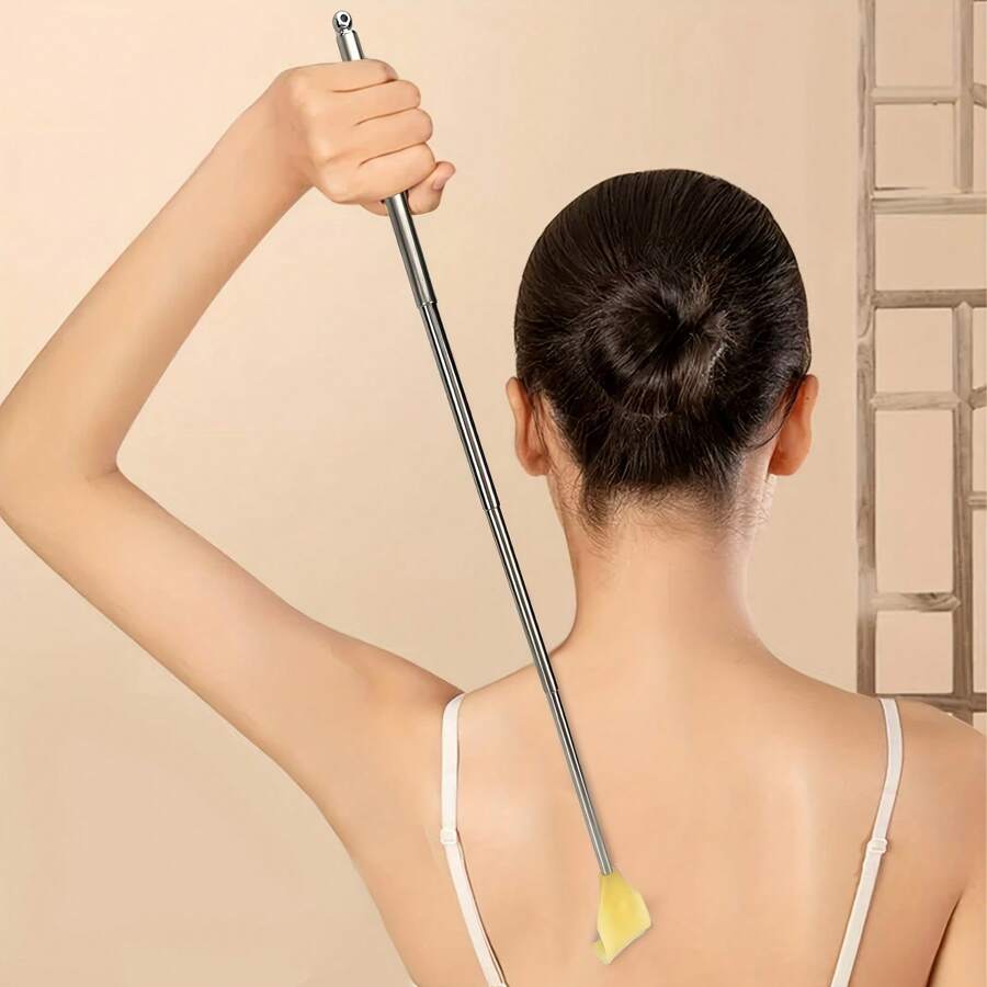 1pc Back Scratcher Stainless Steel Telescopic Back Gripper, Massage ...