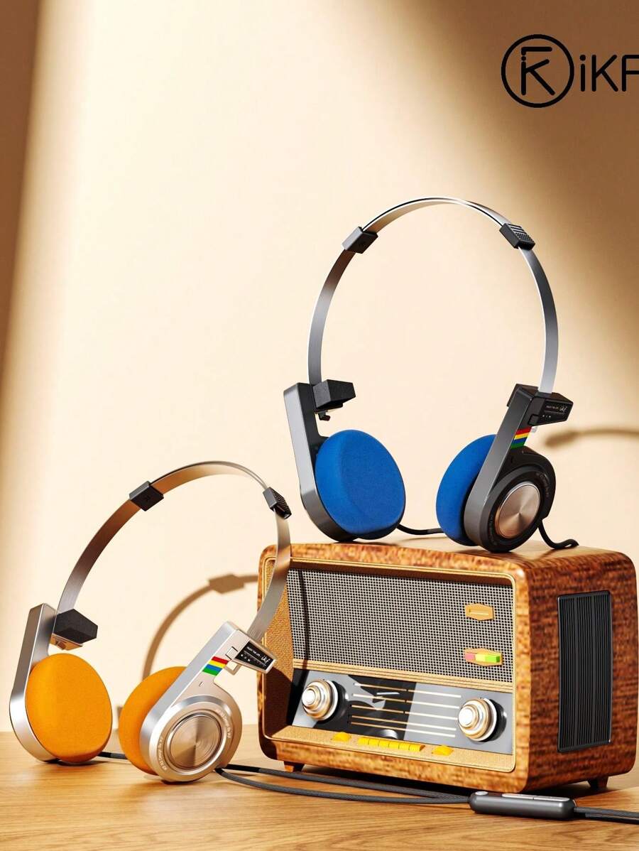 iKF IKF R3 New Vintage Retro Y2k Headset Fashion Noise-Cancelling ...