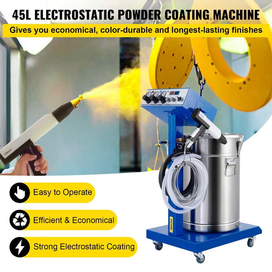 VEVOR New Electrostatic Spray Powder Coating System Machine Spraying ...