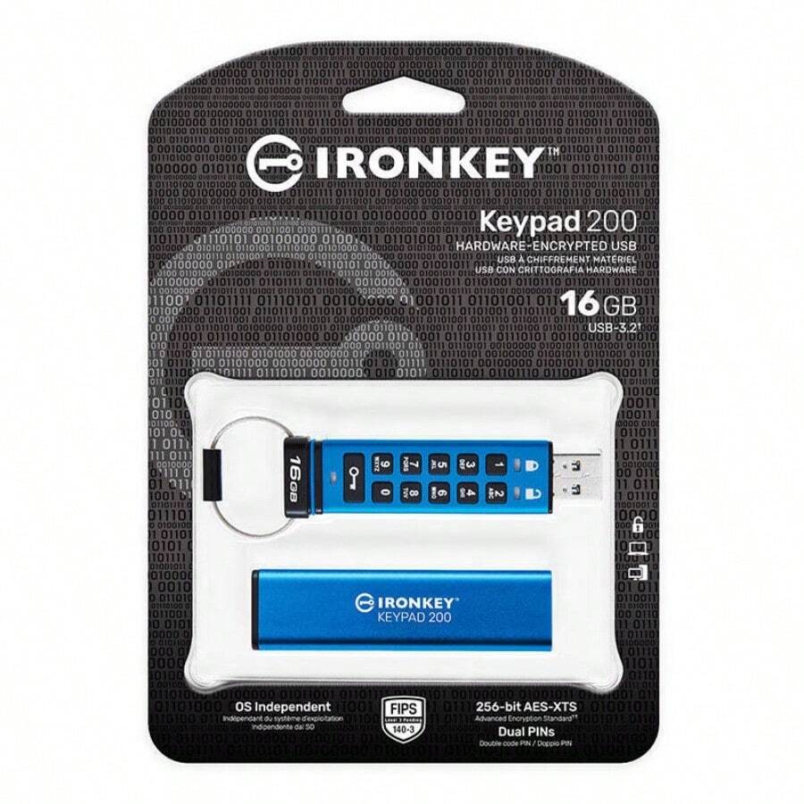 1pc IronKey Encrypted USB Keyboard, 16GB, Alphanumeric, Multipath ...