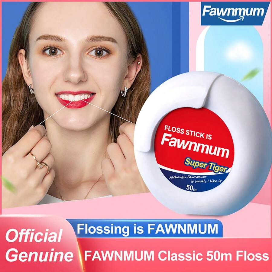 Fawnmum 50m Floss Roll Family Pack Ultra Fine Floss Manual Floss ...