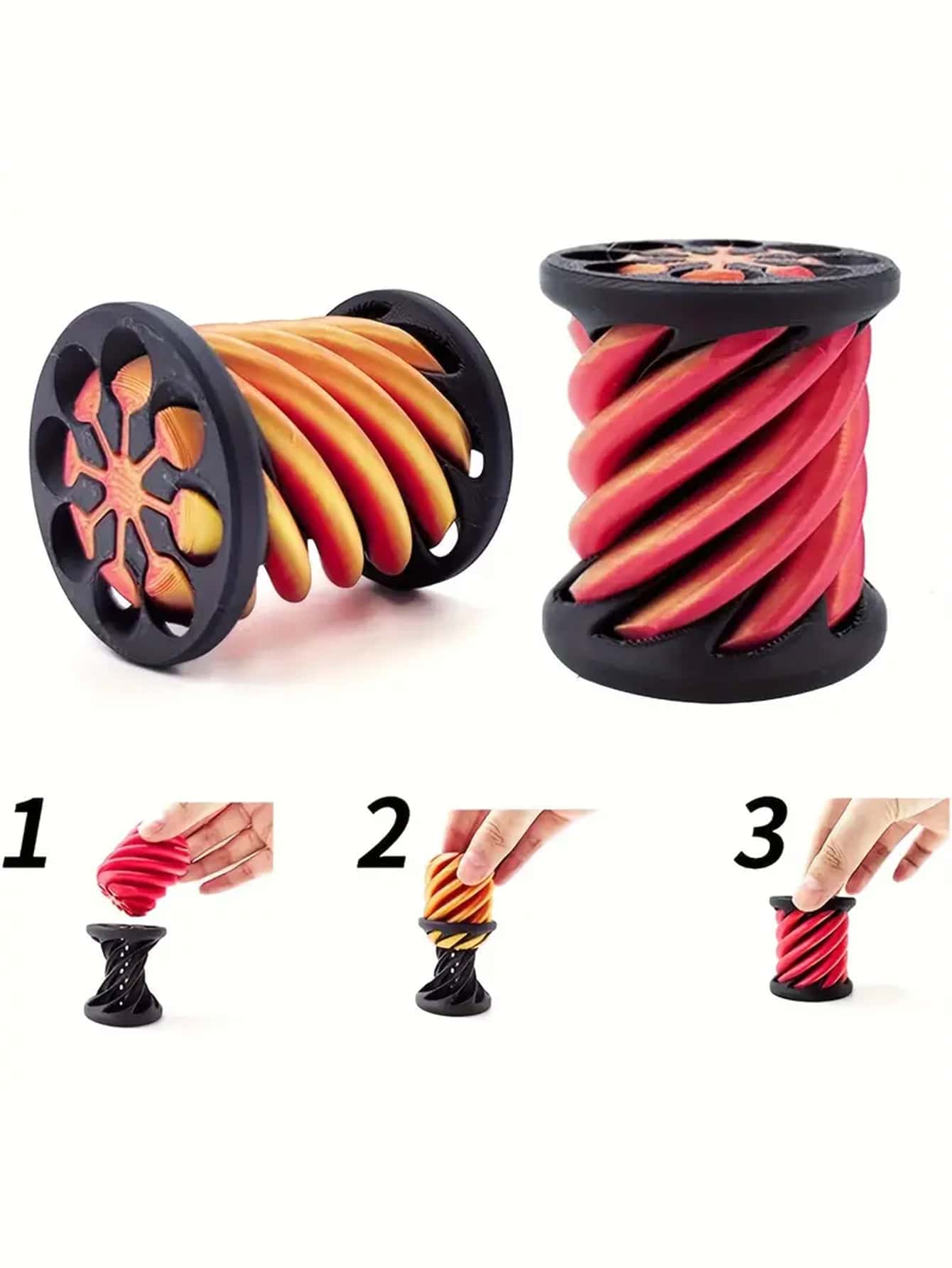 Classic Impossible Pyramid Sculpture, 3D Printed Interactive Twisted ...