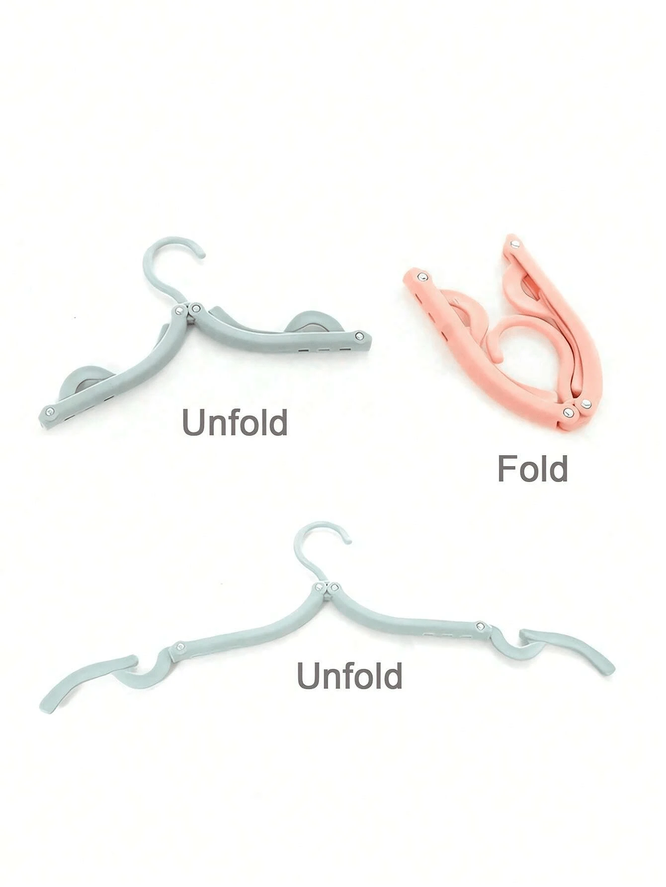 12Pcs Travel Hangers Portable Foldable Travel Hanger Organizer, Plastic ...