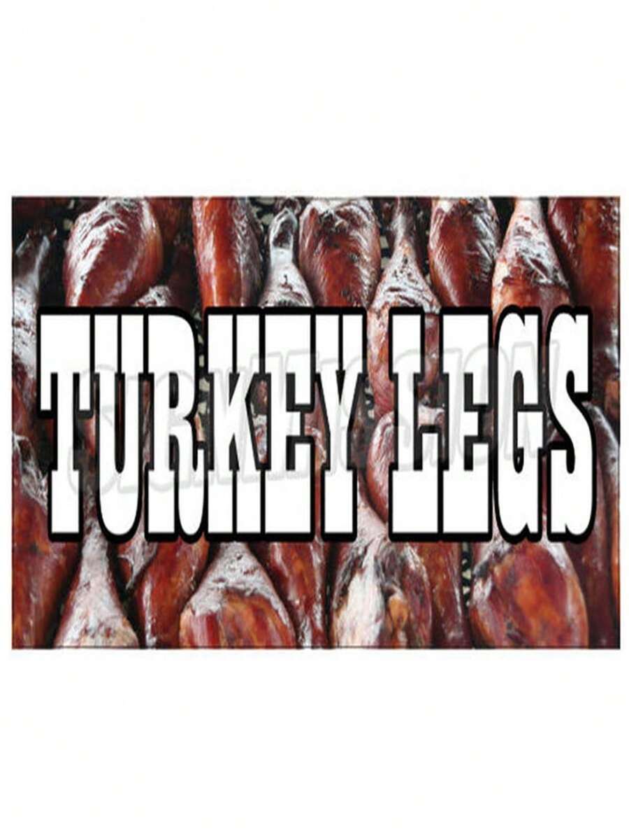 SignMission D-DC-48-Turkey Legs Turkey Legs Concession Decal Smoked ...