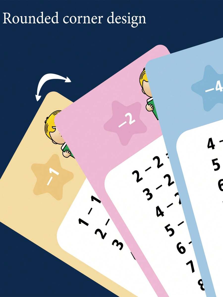 1set Math Games Cards For Kids Math Addition Subtraction Multiplication ...