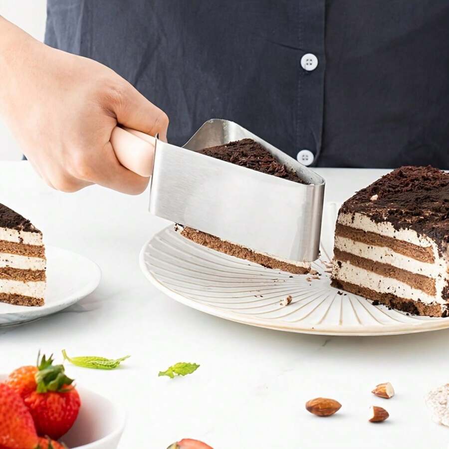 Durable Stainless Steel Cake Slicer With Lifter - Easy Baking Tool ...
