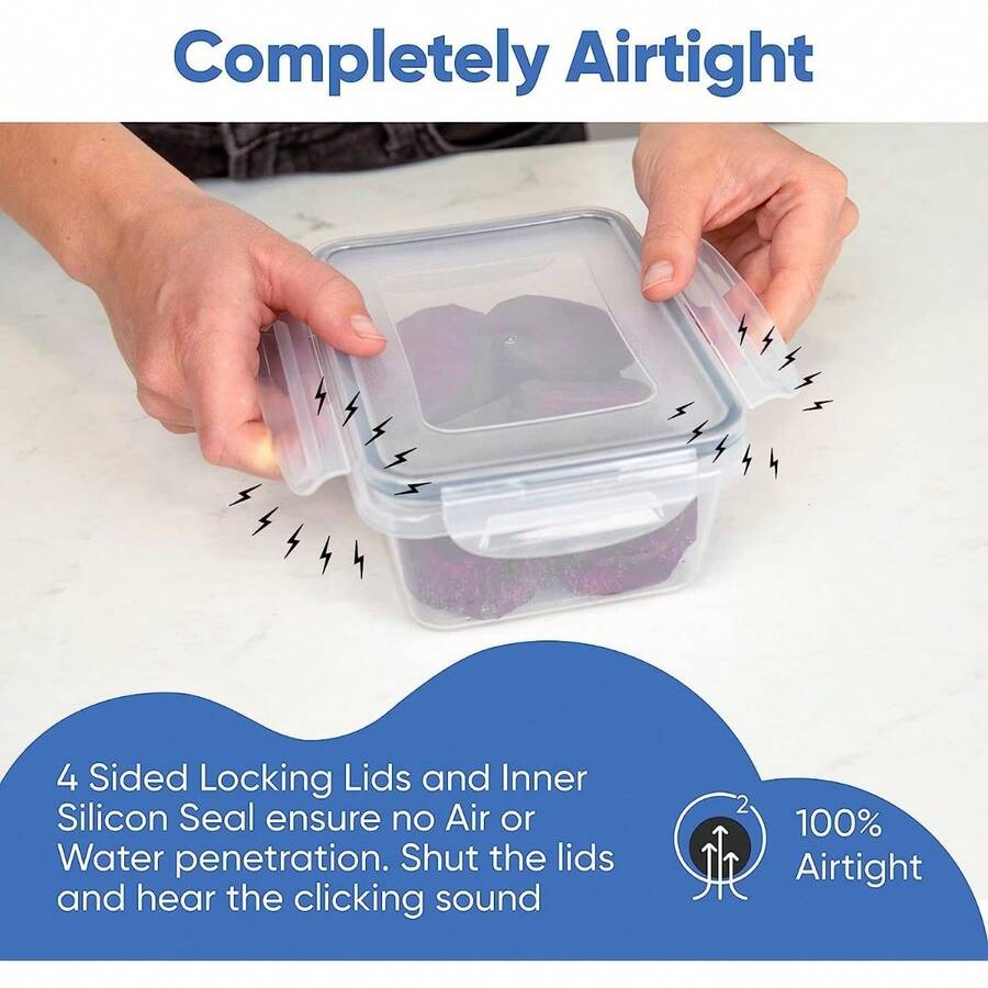 36 Pack Freezer Containers For Food (72 Piece ),Airtight Plastic ...