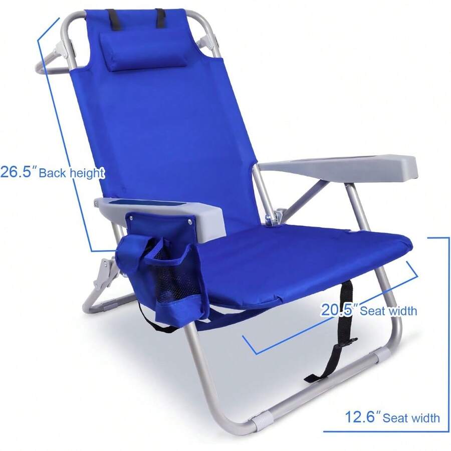 Beach Chair With Backpack Straps, Heavy Duty Backpack Beach Chairs For ...