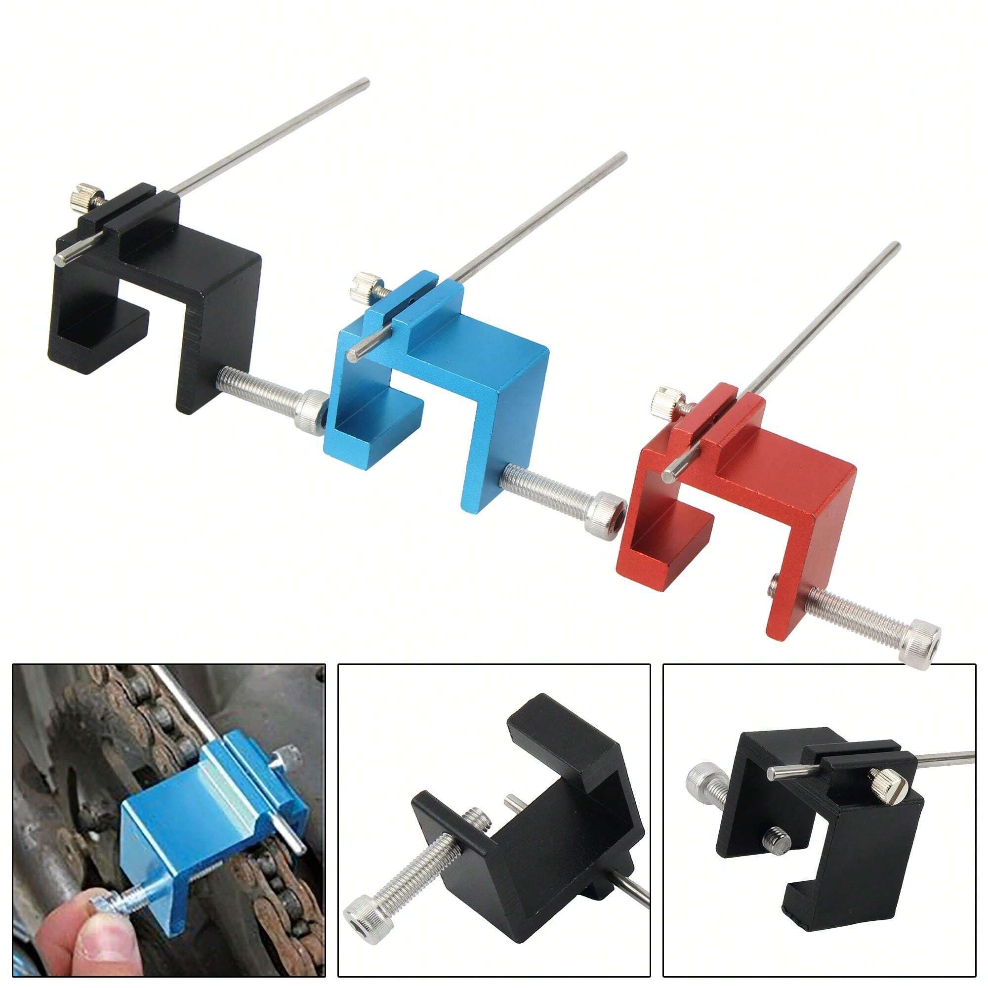 Outil d'alignement de chaîne de moto compatible avec moto, VTT, pignon ...