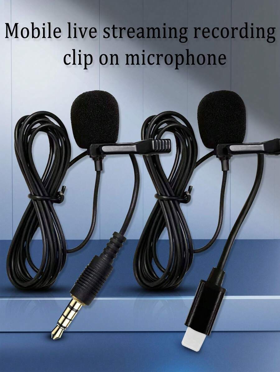Clip-On High Definition Noise Cancelling Microphone For Smartphone Live ...