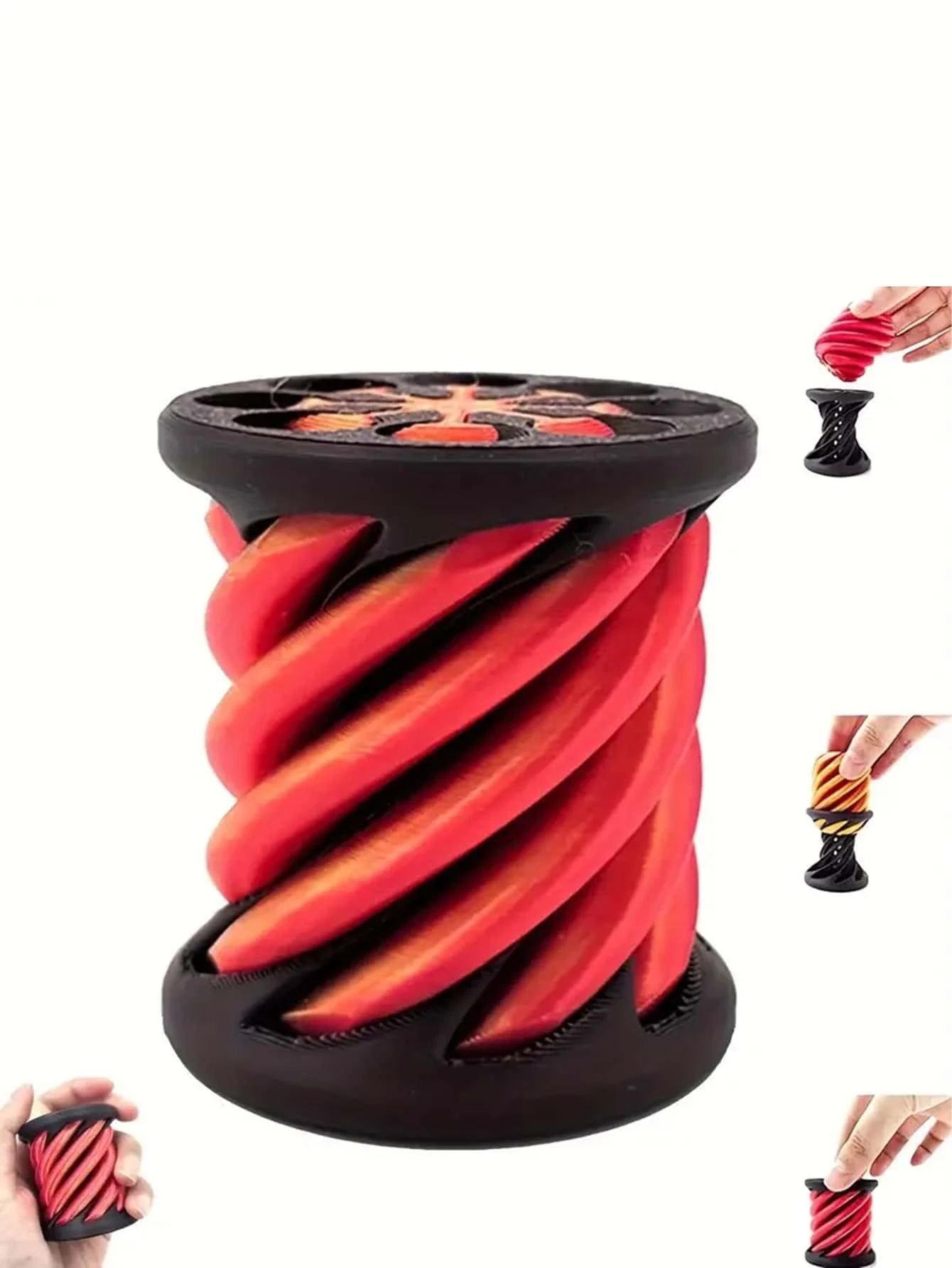 Classic Style Impossible Pyramid Sculpture, 3D Printed Twisted Cone ...