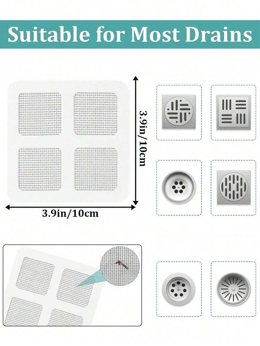 Premium Disposable Sewer Filters, Effective Hair Blocker & Bug-Proof ...