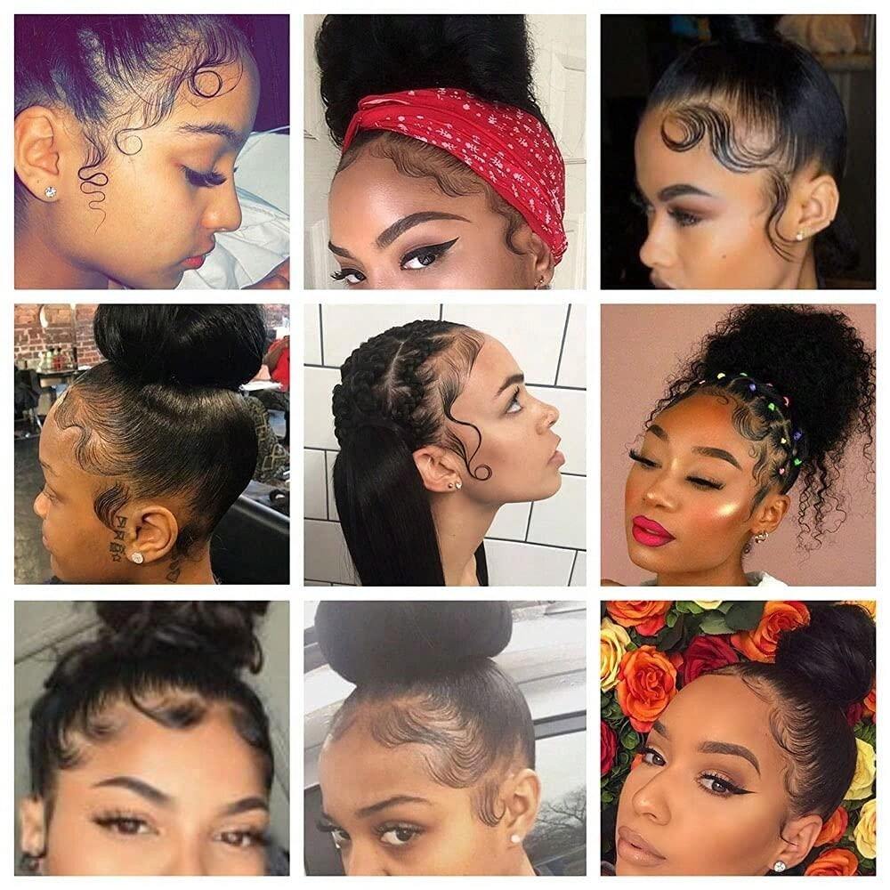 Chic Hairline Tattoos - Instant Fake Bangs - Vibrant, Waterproof Beauty ...