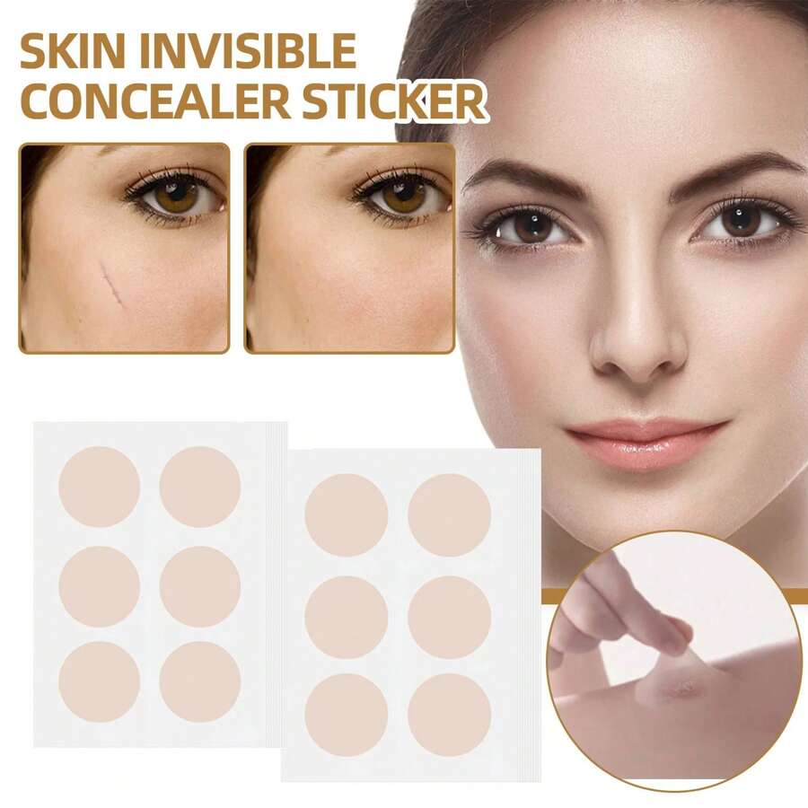 Invisible Concealer Sticker, Scar Skin Concealing Flaw Cover Up Tape ...
