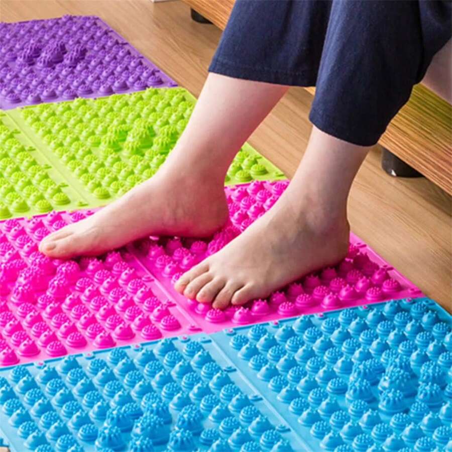 Acupressure Massage Board, Foot Reflexology Mat, Toe Pressure Relief ...