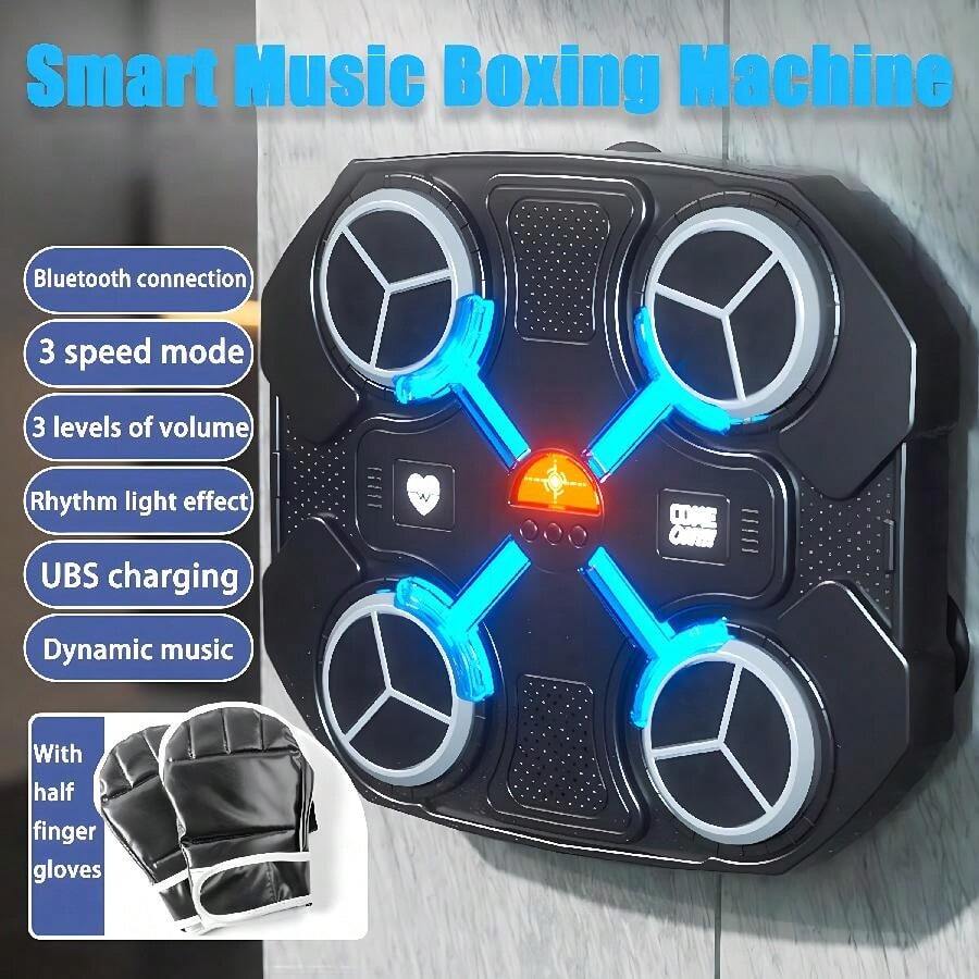 Music Boxing Machine With Boxing Gloves, Smart Boxing Machine Wall ...