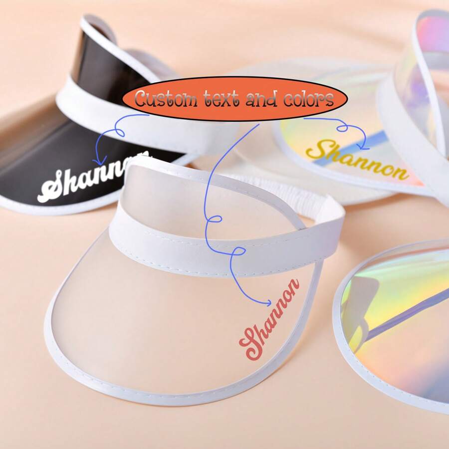 Personalized Holographic Sun Hats, Bachelorette Party Gifts, Pool Party ...