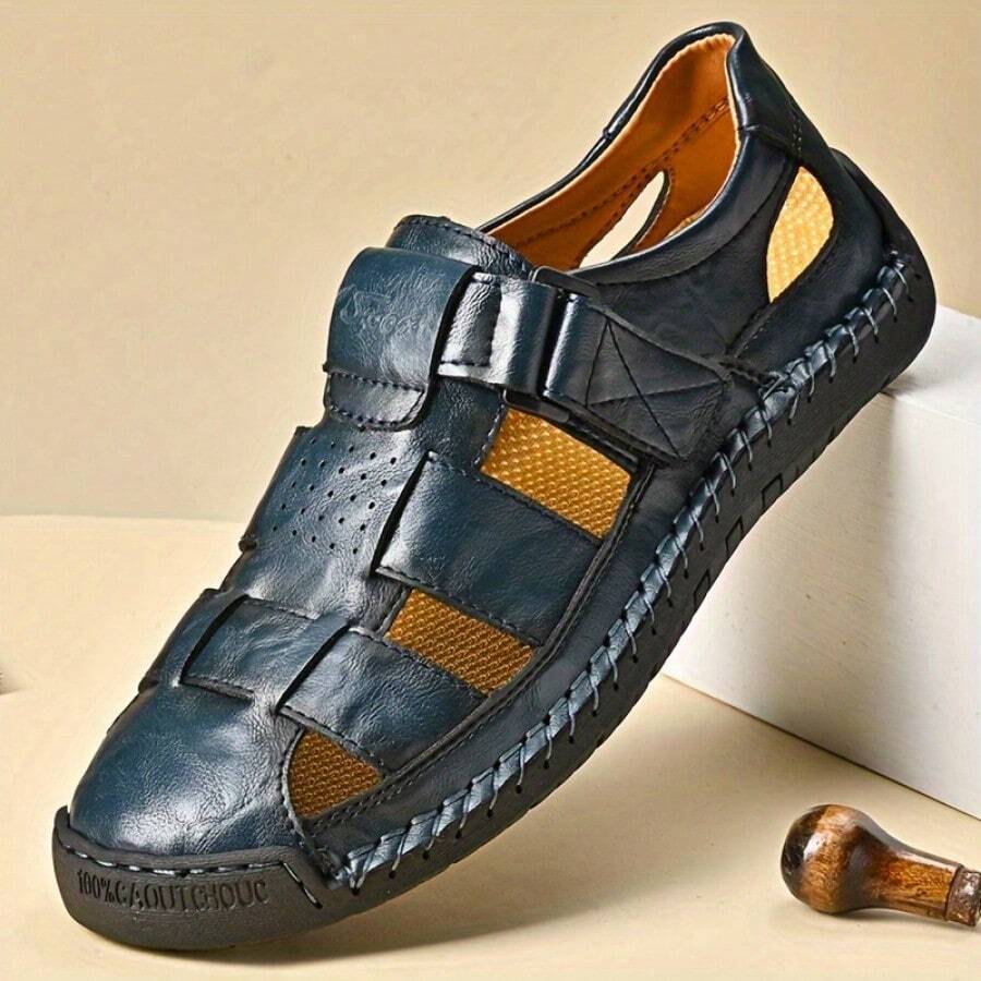 Men's Sport Sandals - Closed Toe Outdoor Fisherman Shoes, Breathable ...