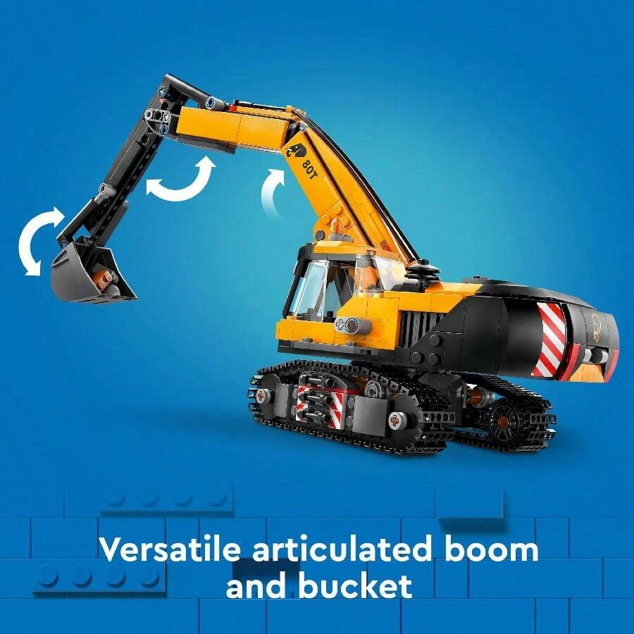 LEGO LEGO 60420 Yellow Construction Excavator | SHEIN UK