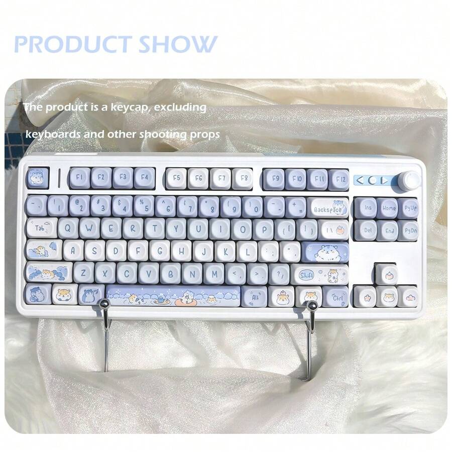 132 Key MOA Profile, PBT Keycaps, Blue Carton Mechanical Keyboard ...