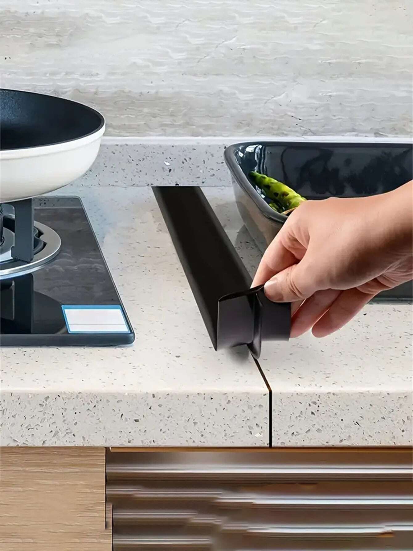 Silicone Cooktop Gap Strip Gap Cover Kitchen Oil And Stain Resistant ...