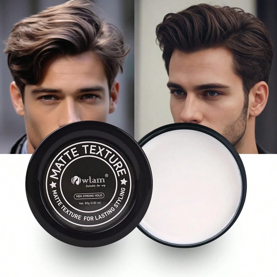 Snowflake Brushed Light, Naturally Fluffy And Styling Men's Hair Mud ...