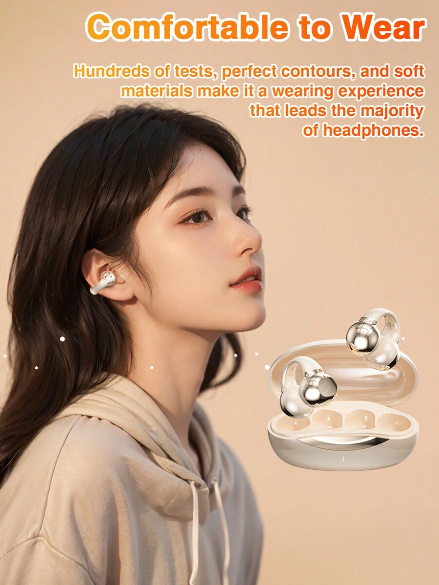 Écouteurs sans fil Genai, écouteurs à conduction osseuse à oreille ...