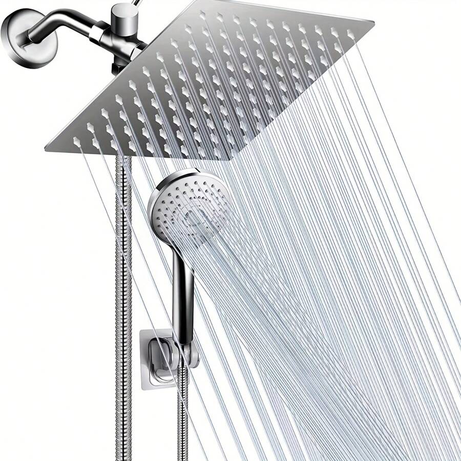 Shower Head Combination, 8-Inch High-Pressure Showerhead, 5 Handheld ...