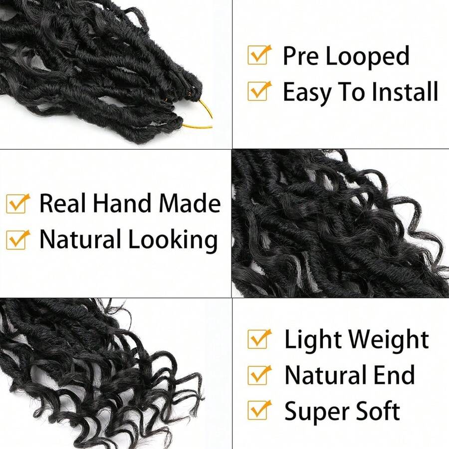 Saisity Cheveux crochets Goddess Locs 10 pouces dégradé Faux Locs ...