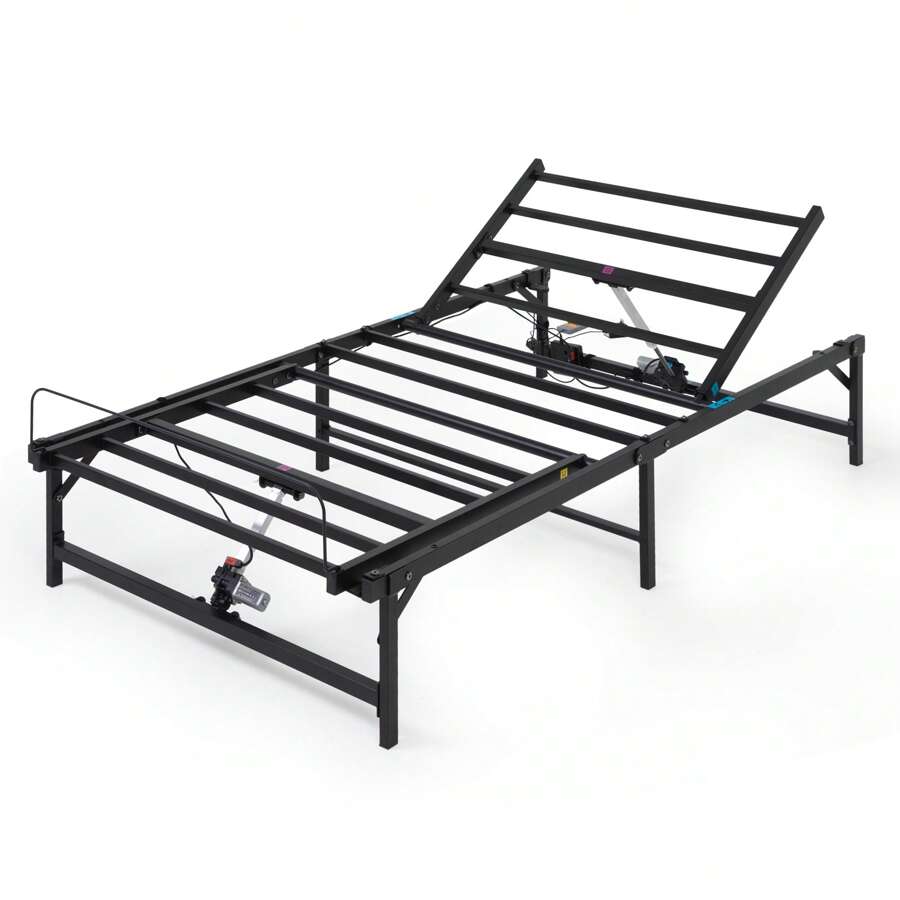 Twin XL Electric Adjustable Bed Frame, Bed Base With Wired Remote ...