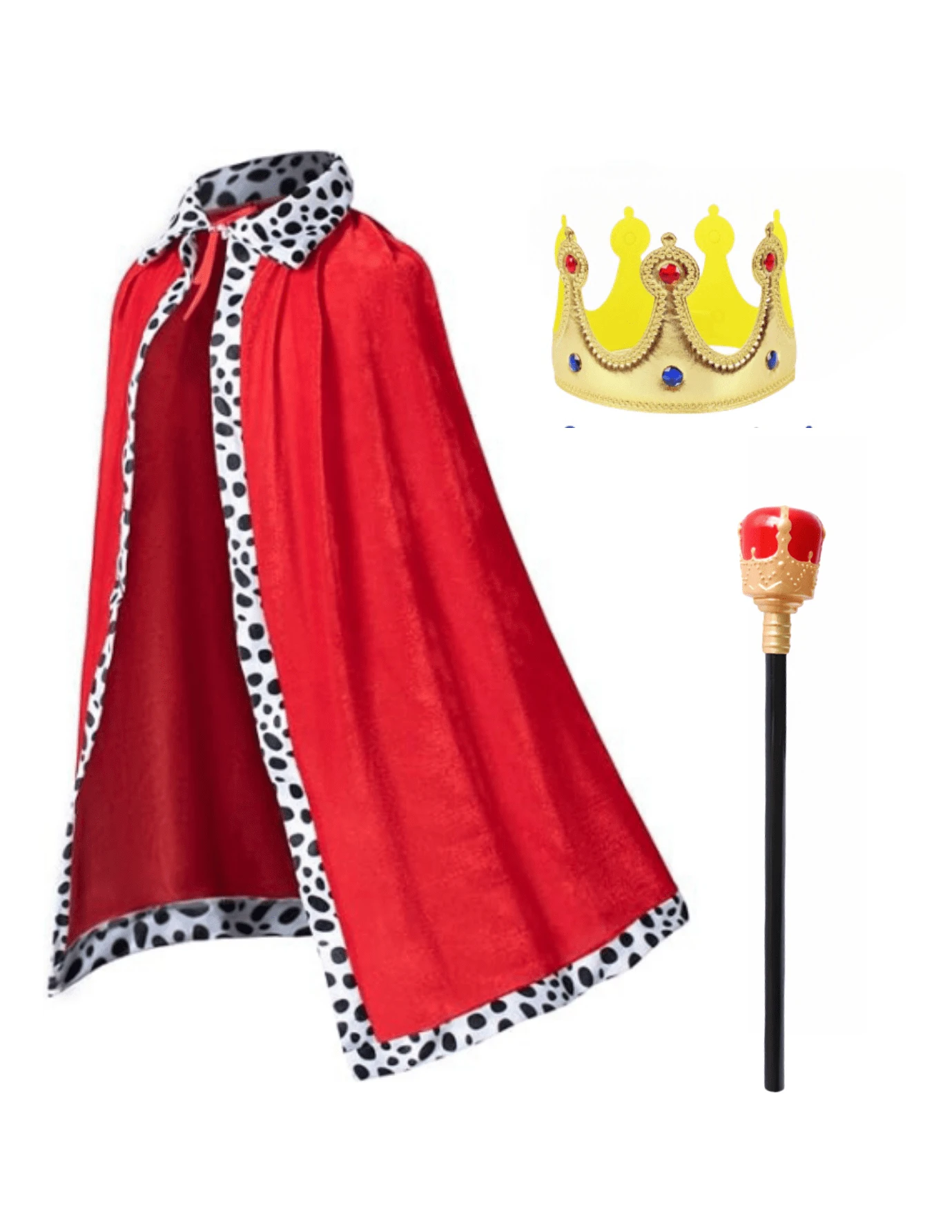 Adult King's Robe, Costume Cloak For Masquerade Ball, Cosplay, Parent ...