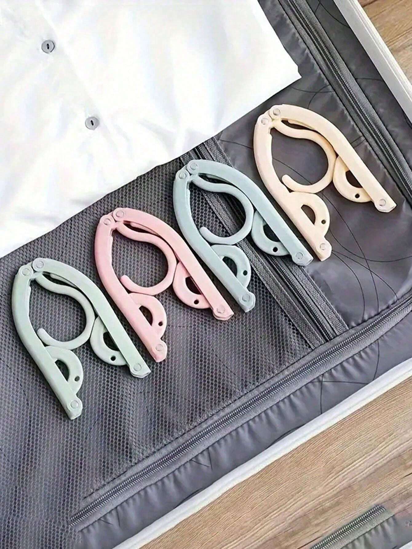 1/3/5/8/10pcs Travel Clothes Hanger, Portable Folding Hanger For Travel ...