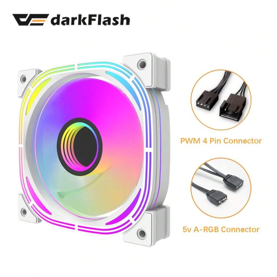 Darkflash INF24 Pro 120mm Rgb PC Case Fan, 3 pinos 5V Sync Argb Fan ...