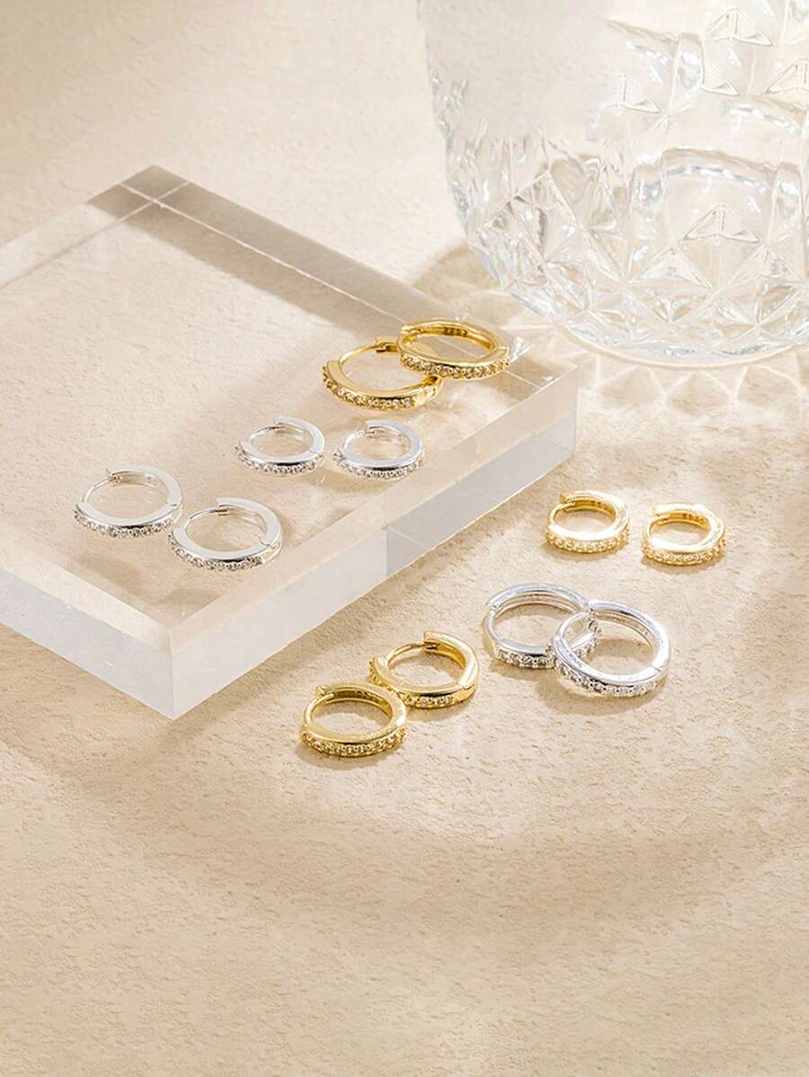 Japanese And Korean Popular Fashion Ear Rings, Single Row Nose Rings, O ...