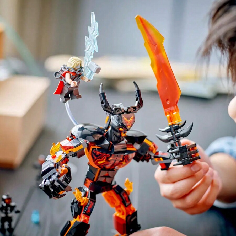 LEGO Marvel Super Heroes 76289 Thor Vs. Surtur Construction Figure Toy ...