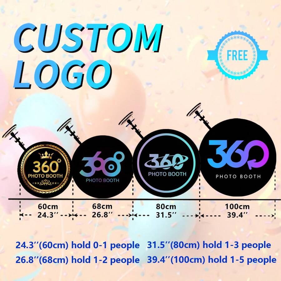 360 Photo Booth Machine With Flight Case & Battery Pack For Parties 360 Slow Motion Camera Booth ...