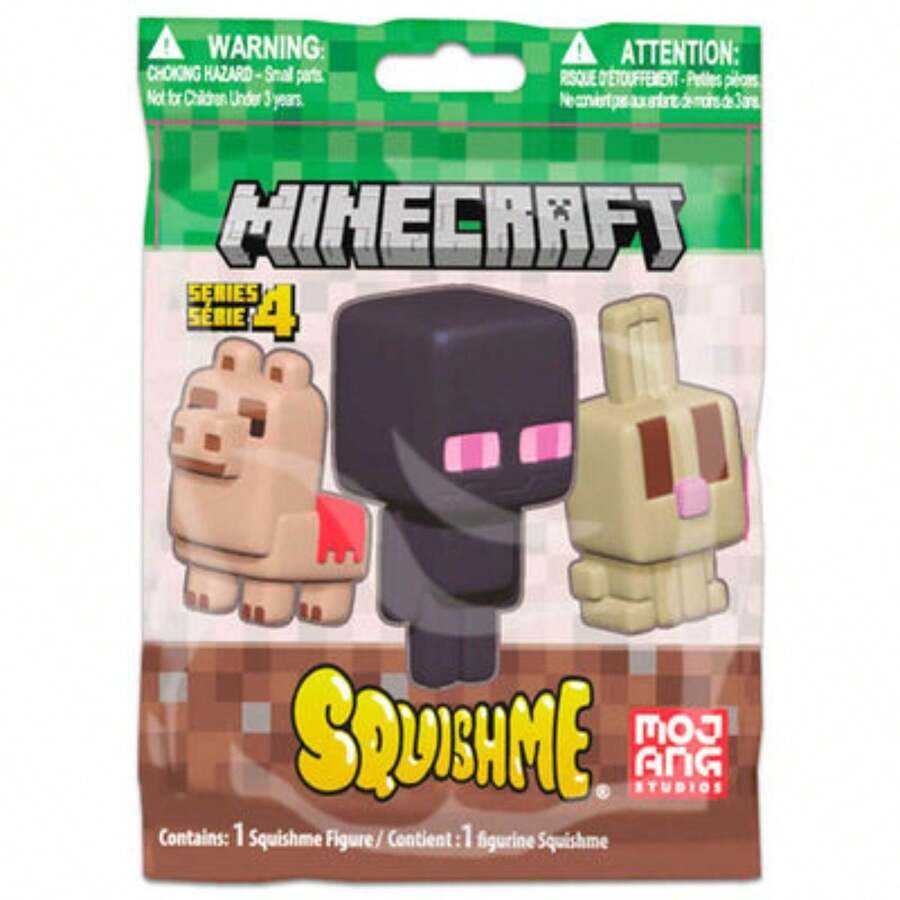 Minecraft SquishMe Mystery Scented Figure, Series 4 (1 Figure, Styles ...