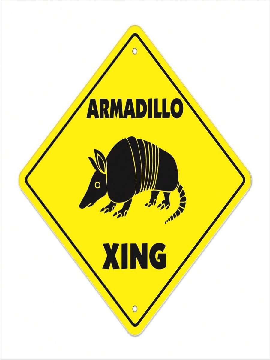 Unbeatablesale SignMission X-ARMADILLO 12 X 12 In. Armadillo Crossing ...