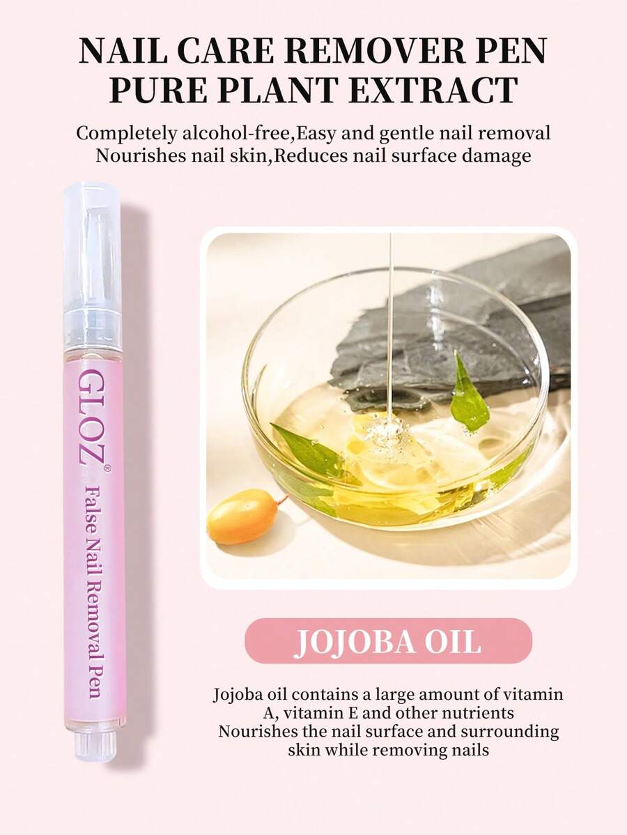 GLOZ Quick Nail Polish Remover Pen Gentle And Non-Irritating Perfect ...
