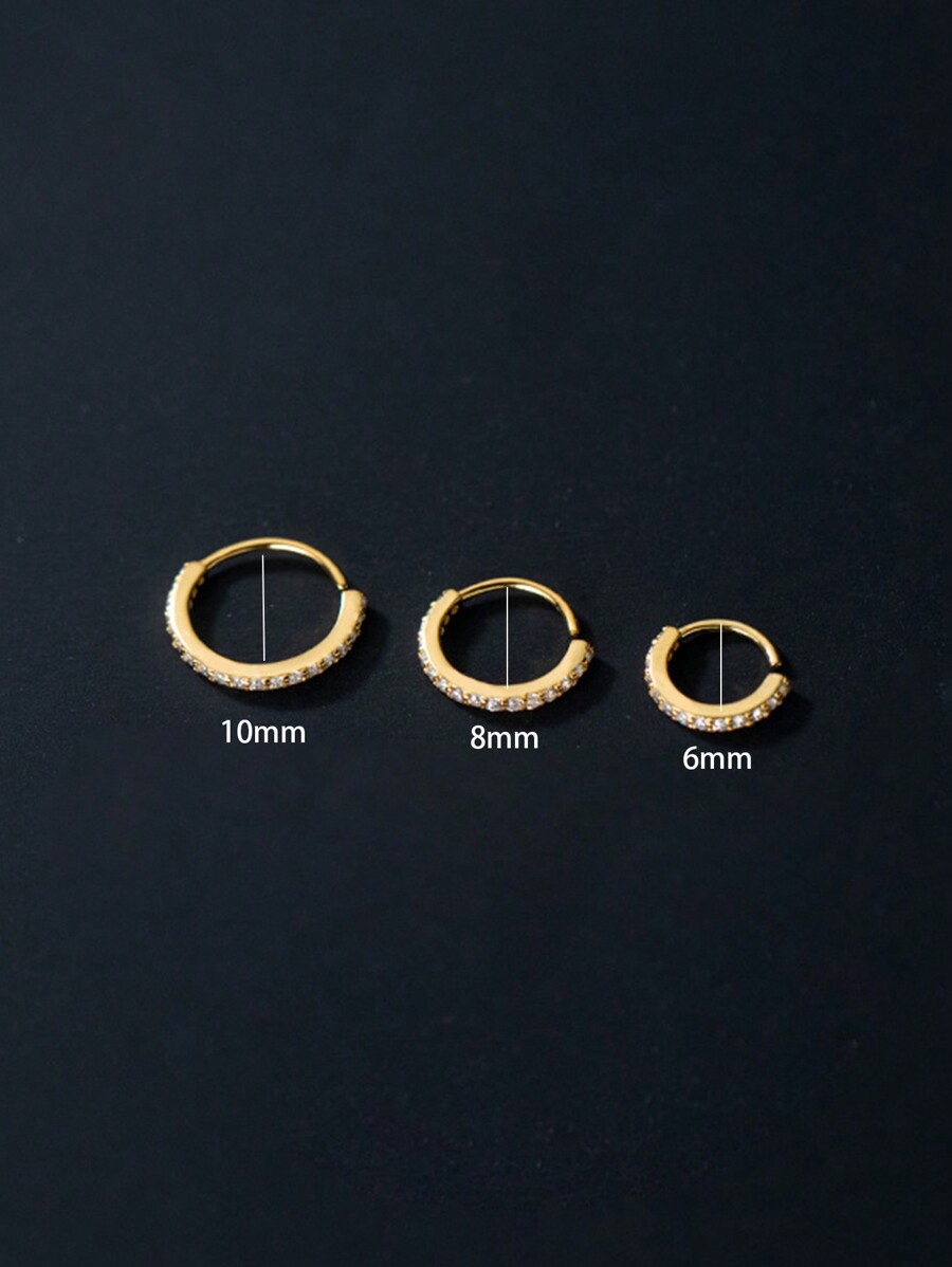 Japanese And Korean Popular Fashion Ear Rings, Single Row Nose Rings, O ...