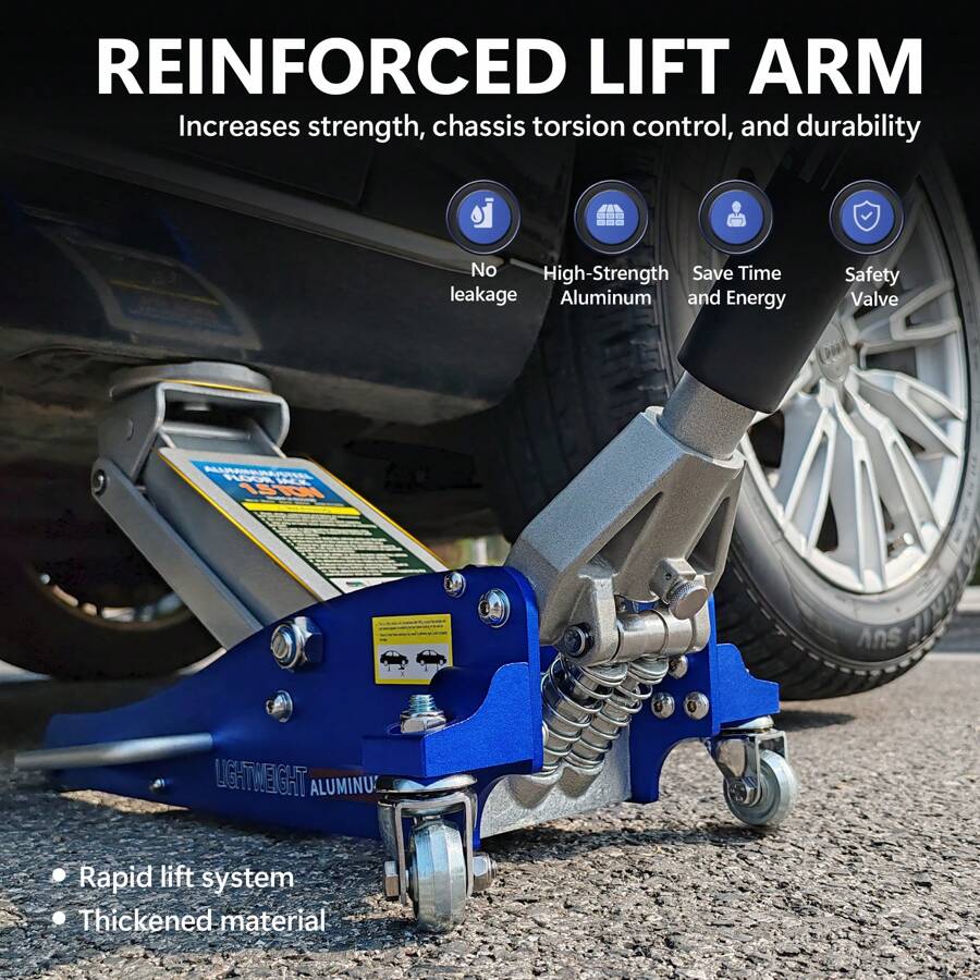 TONEIDER Low Profile Quick Rise Aluminum And Steel Hydraulic Floor Jack ...