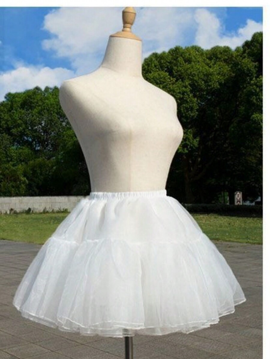 4-Layer Lace Petticoat Skirt, Organza Cloud Crinoline Underskirt ...