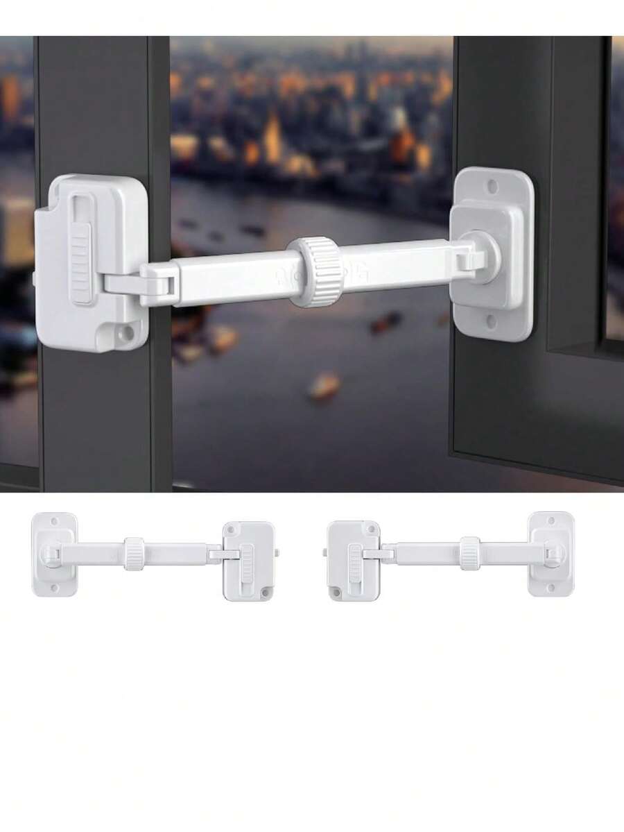 Window Restrictor Safety Lock Anti-Opening No-Punching Window Lock ...