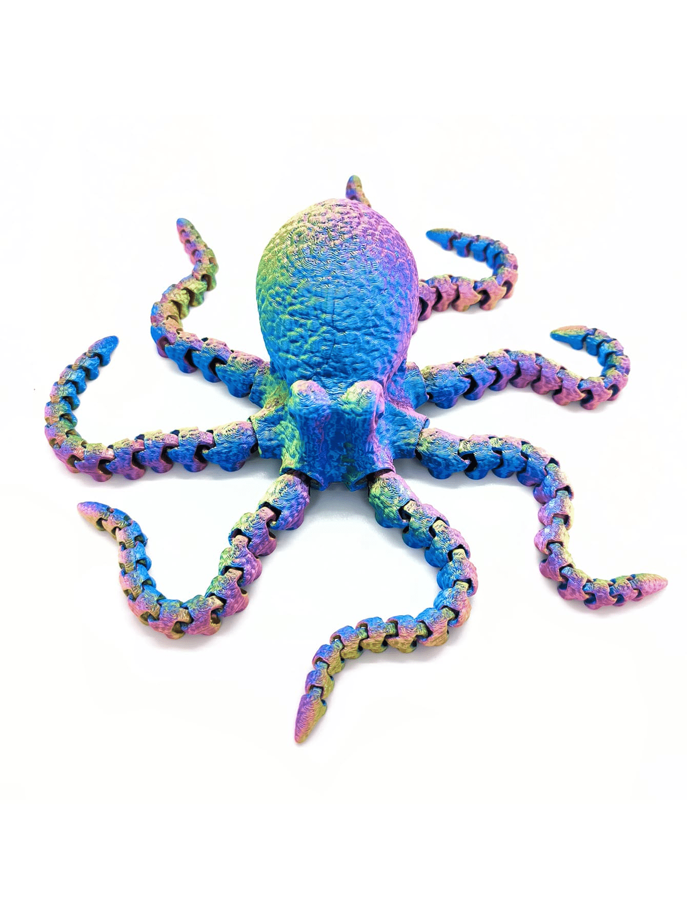 3D Printed Octopus Decor For Home & Office Desk, Oceanic Animal Desktop ...
