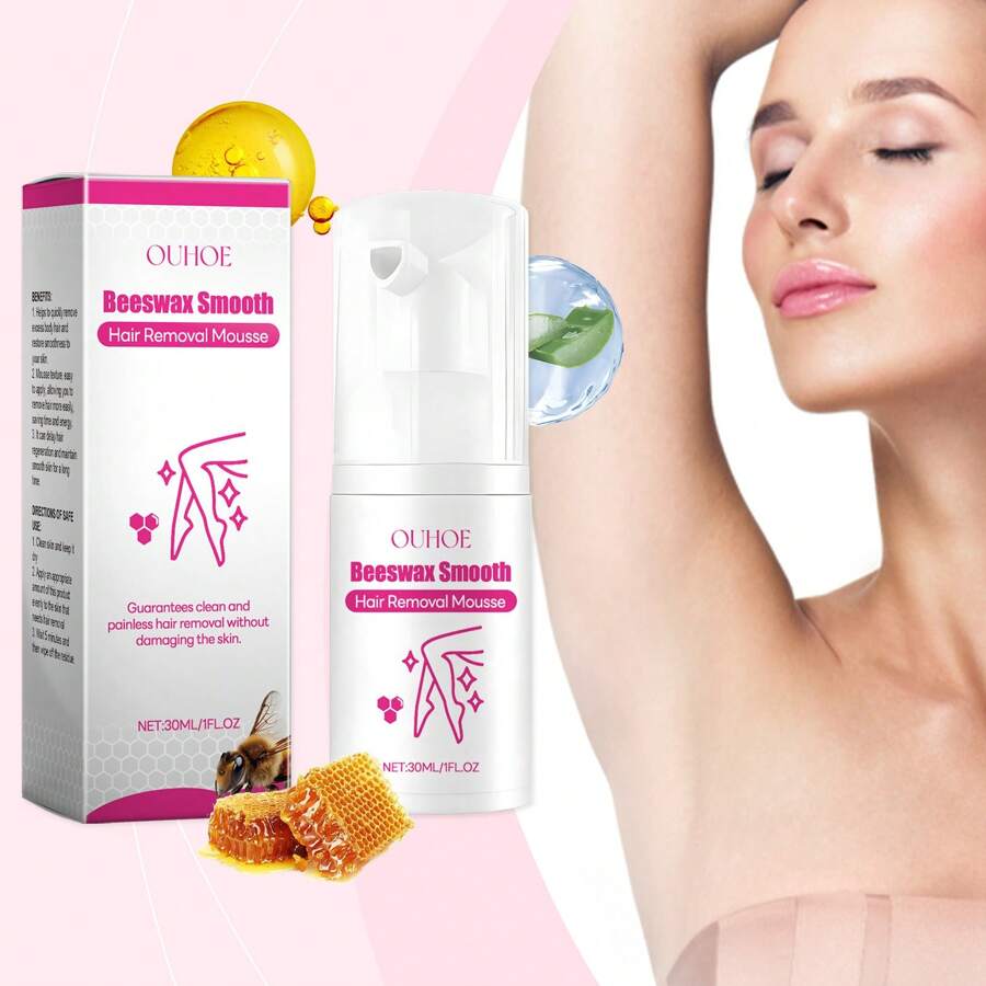 30ml Depilatory Mousse, Easy & Quick Hair Removal, Gentle Formula For ...