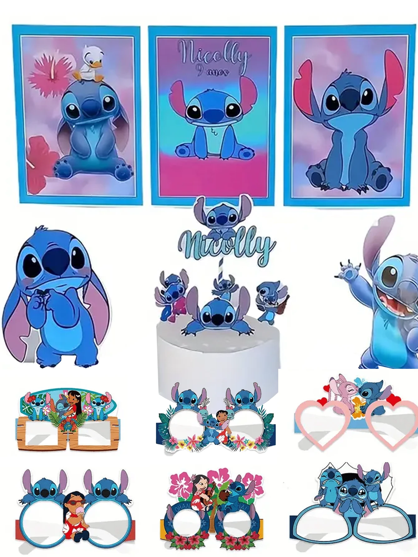 Disney Lilo & Stitch Themed Party Supplies Stitch Birthday Photo Booth ...