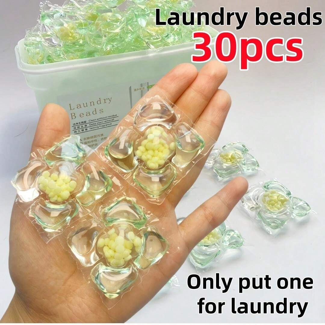 30pcs 5-In-1 Laundry Detergent Pearls, Deep Cleaning Stain Removal ...