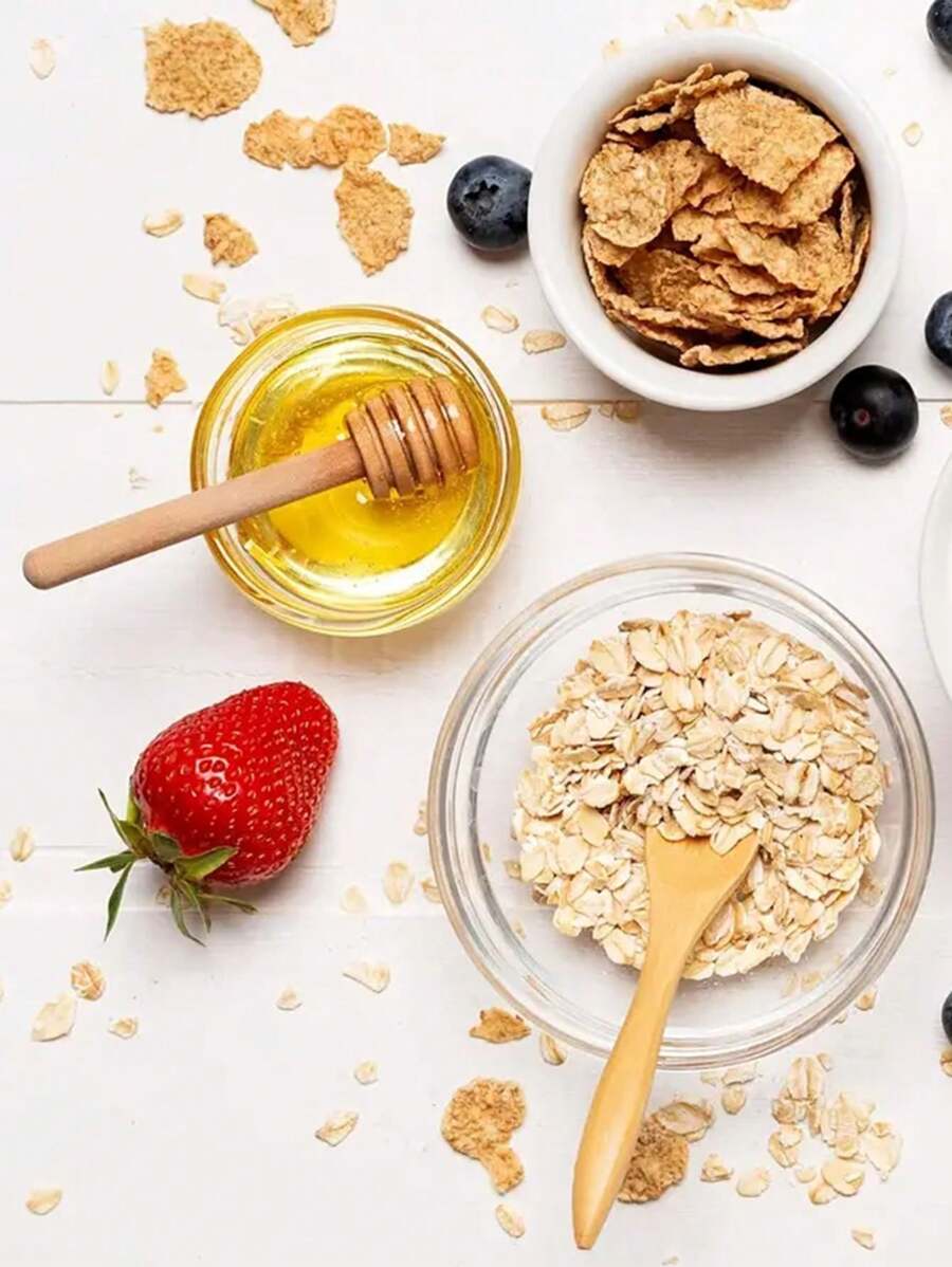 Palitos de mel - Dipper de mel de madeira, mini bastão de favo de mel ...